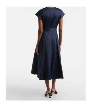 Carolina Herrera Cotton-blend Sateen Midi Dress