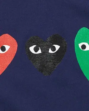 Play Comme Des Garcon Comme Des Garons Play Heart Printed T-shirt