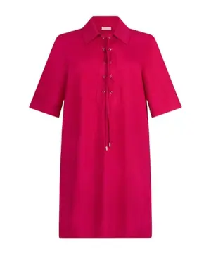 Liu Jo Lace-collar Cotton Mini Dress - Red