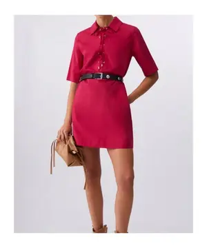 Liu Jo Lace-collar Cotton Mini Dress