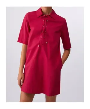 Liu Jo Lace-collar Cotton Mini Dress