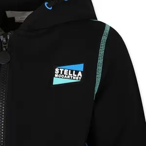 Stella McCartney Logo-print Contrast-stitch Hooded Jacket