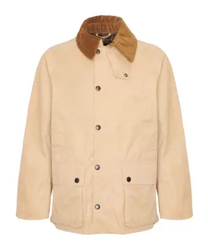 Barbour Bedale Corduroy-collar Long Sleeved Shirt Jacket - Nude