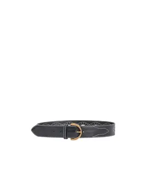 Pinko Cut-out Detailed Buckled Belt