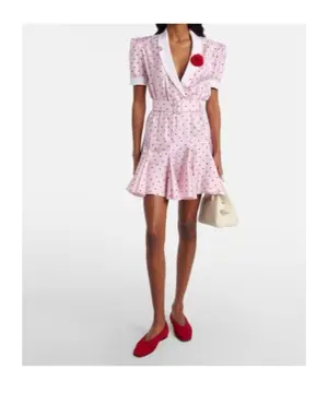 RODARTE Printed Silk Twill Minidress