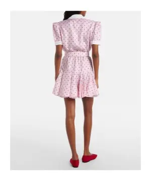 RODARTE Printed Silk Twill Minidress