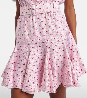RODARTE Printed Silk Twill Minidress
