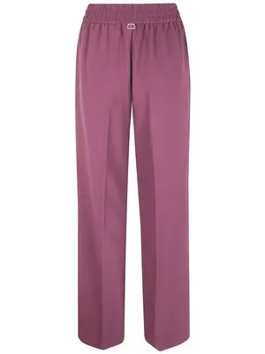TWINSET Drawstring Trousers With Metal Logo