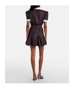 RODARTE Printed Silk Twill Minidress