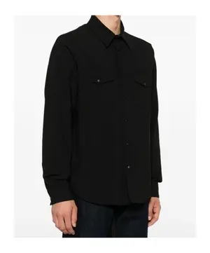 Aspesi Flannel Curved Hem Shirt Jacket