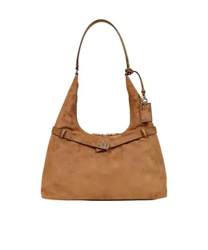 Guess Zippered Shoulder Bag - Brown