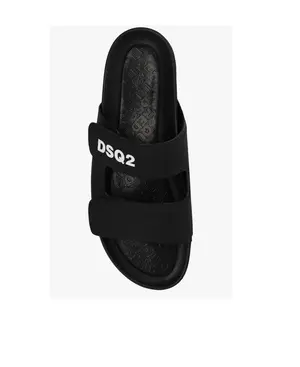 Dsquared2 Logo Printed Open Toe Sandals