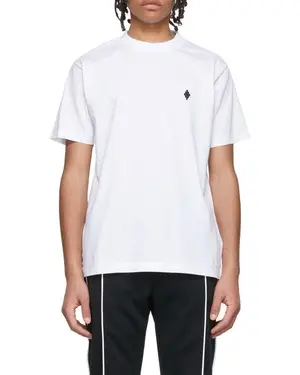 MARCELO BURLON COUNTY OF MILAN Short-sleeved Crewneck T-shirt - White