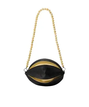 LEMAIRE Balloon Slits Shoulder Bag - Black