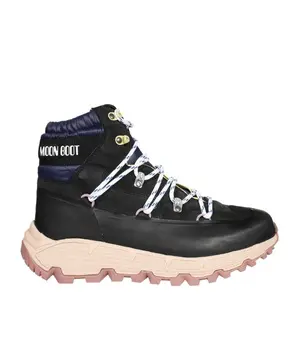 Moon Boot Lace-up Ankle Boots - Black