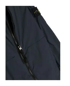 Stone Island Logo-patch Zip-up Hooded Jacket
