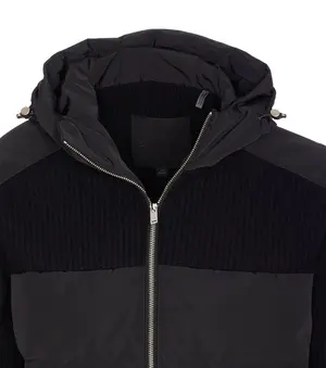 Moose Knuckles Ribbed-panel Quilted Padded Jacket