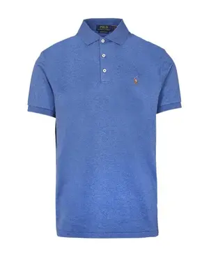 Polo Ralph Lauren Logo Embroidered Short-sleeved Polo Shirt - Blue