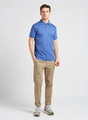 Polo Ralph Lauren Logo Embroidered Short-sleeved Polo Shirt - Blue