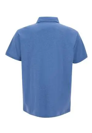 Polo Ralph Lauren Logo Embroidered Short-sleeved Polo Shirt - Blue