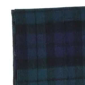 Barbour Checked Pattern Fringed Scarf