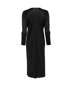 PLEATS PLEASE BY ISSEY MIYAKE Plissé-effect Draped Lapels Coat