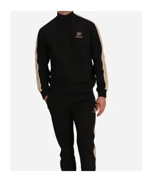 Karl Lagerfeld Zip-up Track Jacket With Stripe Detail