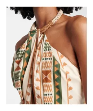 Johanna Ortiz Centro Del Cielo" Printed Cotton Midi Dress