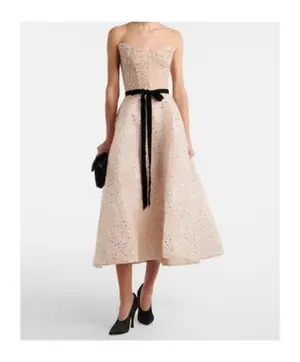 Monique Lhuillier Embellished Cocktail Dress