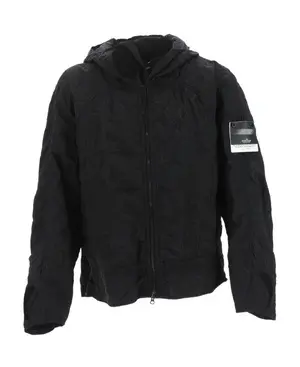 Stone Island Crinkle-finish Hooded Jacket - Black