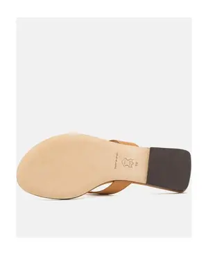Tory Burch Logo Plaque Thong Sandals