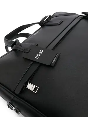 Hugo Boss Logo Lettering Structured Document Case