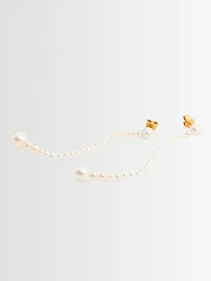 Sophie Bille Brahe Pearl Drop Earrings