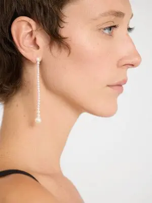 Sophie Bille Brahe Pearl Drop Earrings