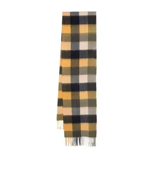Barbour Checkered Fringed Scarf - Multicolor