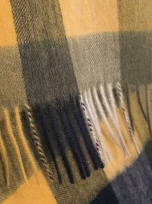Barbour Checkered Fringed Scarf