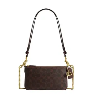 COACH Audrey Crossbody Bag In Signature Canvas - Brass/maple