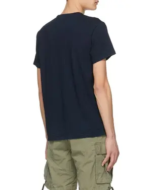 Ralph Lauren Navy Blue Logo Round-collar T-shirt