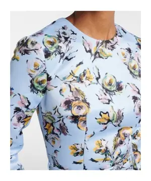 EMILIA WICKSTEAD Capucine Floral Midi Dress - Blue