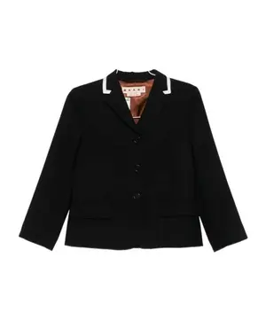 Marni Long Sleeve Wool Jacket - Black