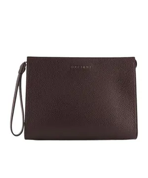 ORTIGNI Ebony Zip Wristlet Bag - Black