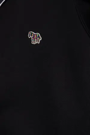 Paul Smith Zebra Patch Zipped Drawstring Hoodie