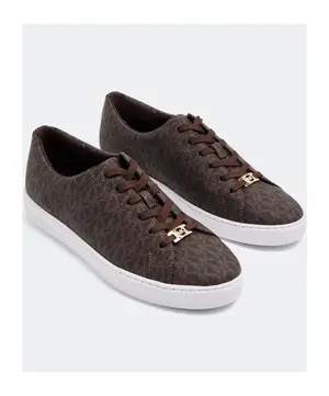 Michael Kors Lace-up Sneakers With Logo Detail - Brown