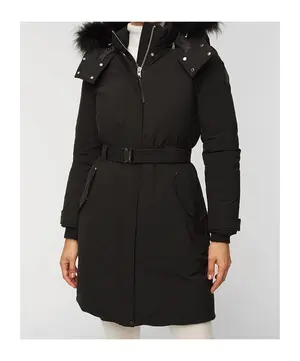 Woolrich Belted Waist Hooded Padded Coat