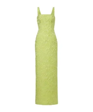 EMILIA WICKSTEAD Micheline Floral Cloque Gown - Green