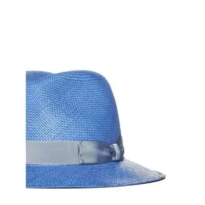 Borsalino Straw Ribbon Band Hat