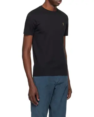 Polo Ralph Lauren Logo Embroidered Crewneck T-shirt - Black