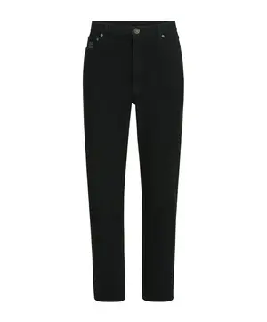 Brunello Cucinelli Garment-dyed Denim Iconic-fit Five-pocket Trousers - Black