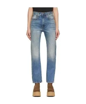 R13 Logo Jeans - Blue