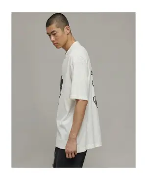 Y3 Graphic Logo-print Crew Neck T-shirt